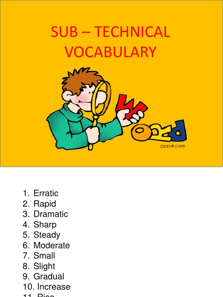 Sub - Technical Vocabulary | PDF | Economies | Business