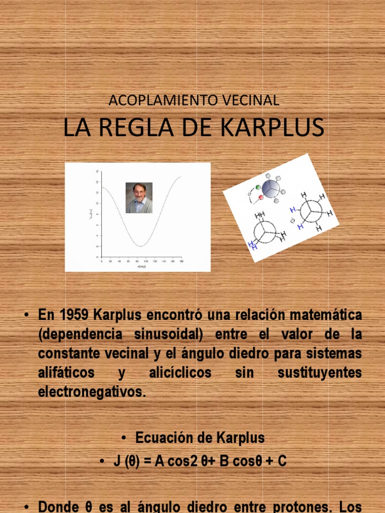 Acoplamiento Vecinal Regla de Karplus | PDF