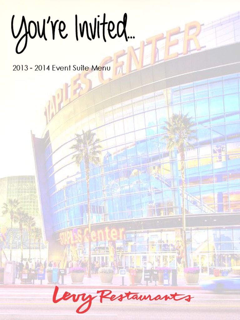 2013-2014 Event Suites Menus | PDF | Sports & Recreation | Cooking ...