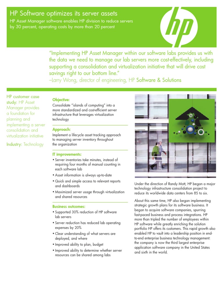 Hp Asset Manager | Hewlett Packard | Virtualization