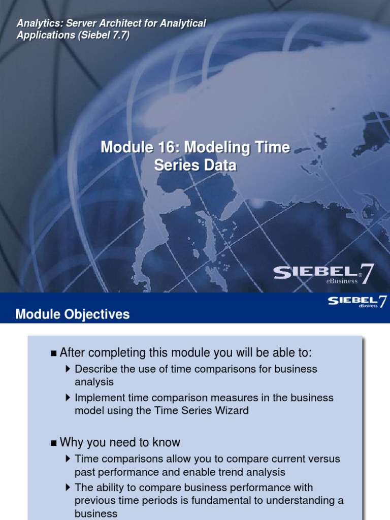 Module 16: Modeling Time Series Data: Analytics: Server Architect For ...