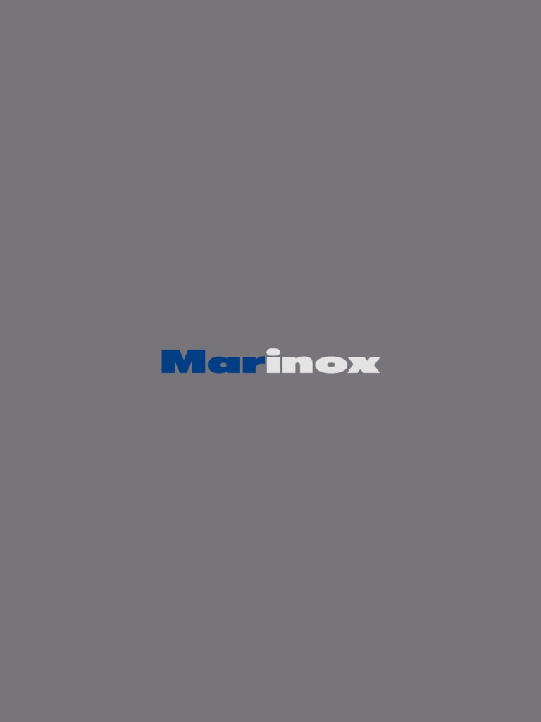 Marinox Katalog Hrv-Eng | PDF