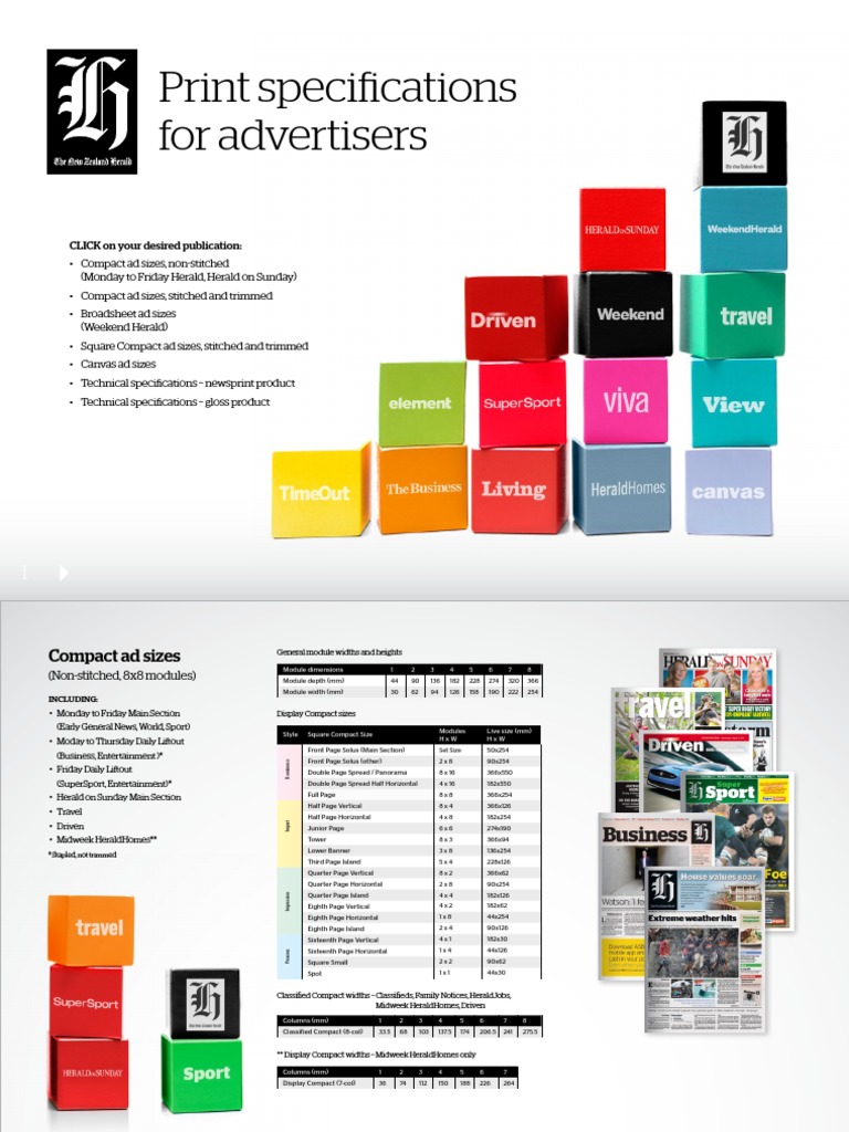 Print Specifications For Advertisers | PDF | Portable Document Format ...