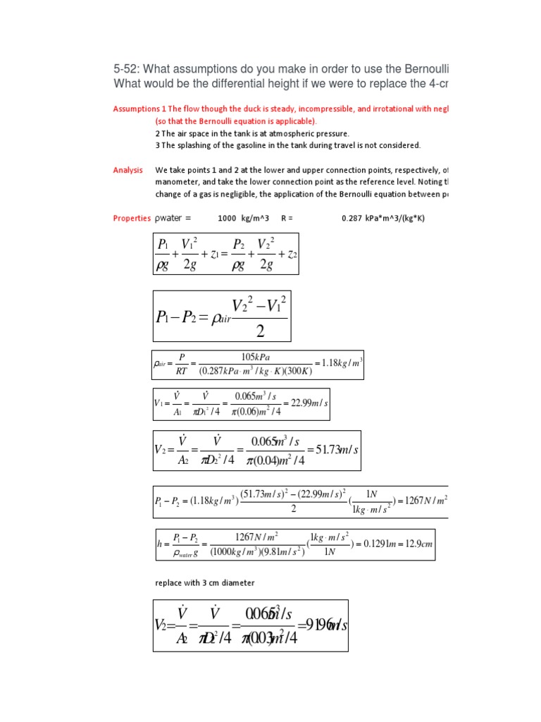 Sorawit Assignment3 | PDF | Fluid Dynamics | Pressure