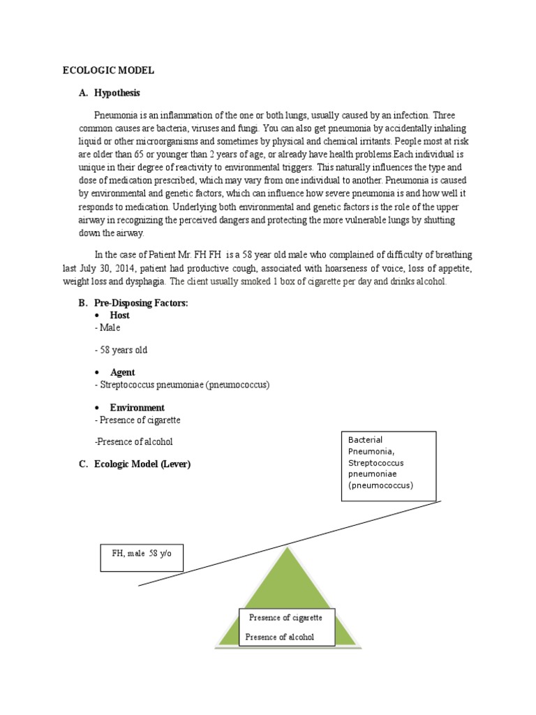 Pneumonia: An Ecologic Model Analysis | PDF | Pneumonia | Infection