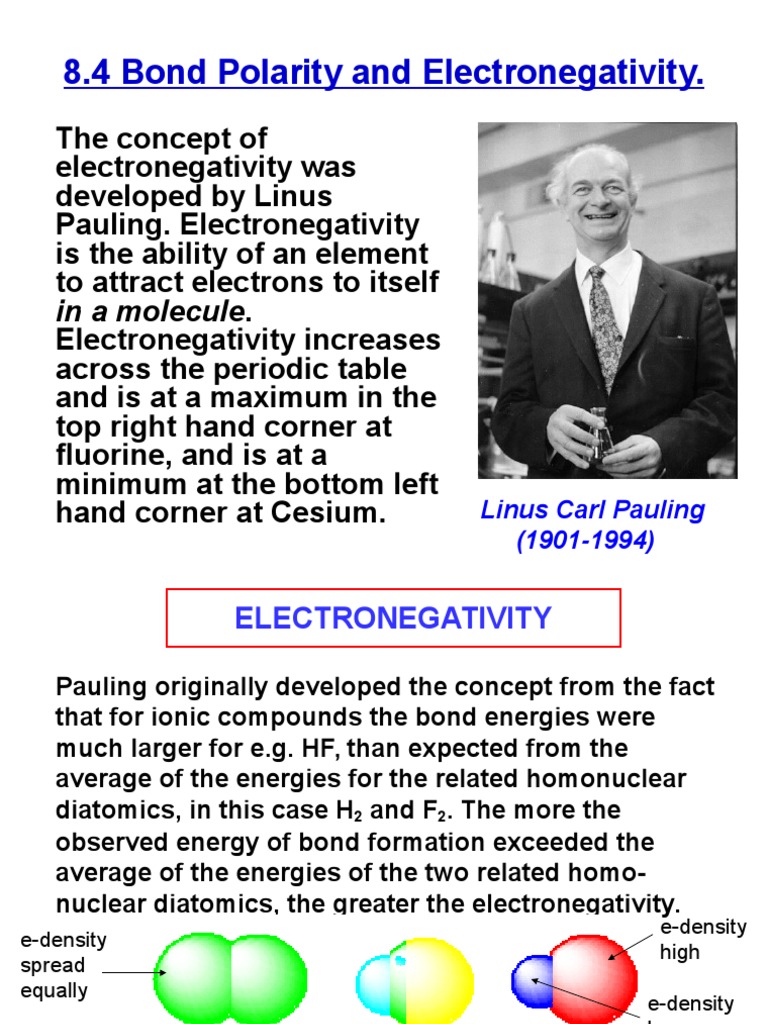Electronegativity and Relativistic Effects | PDF | Ionic Bonding ...