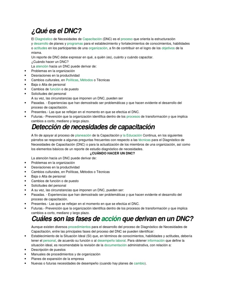 Qué es el DNC | PDF | Información | Planificación