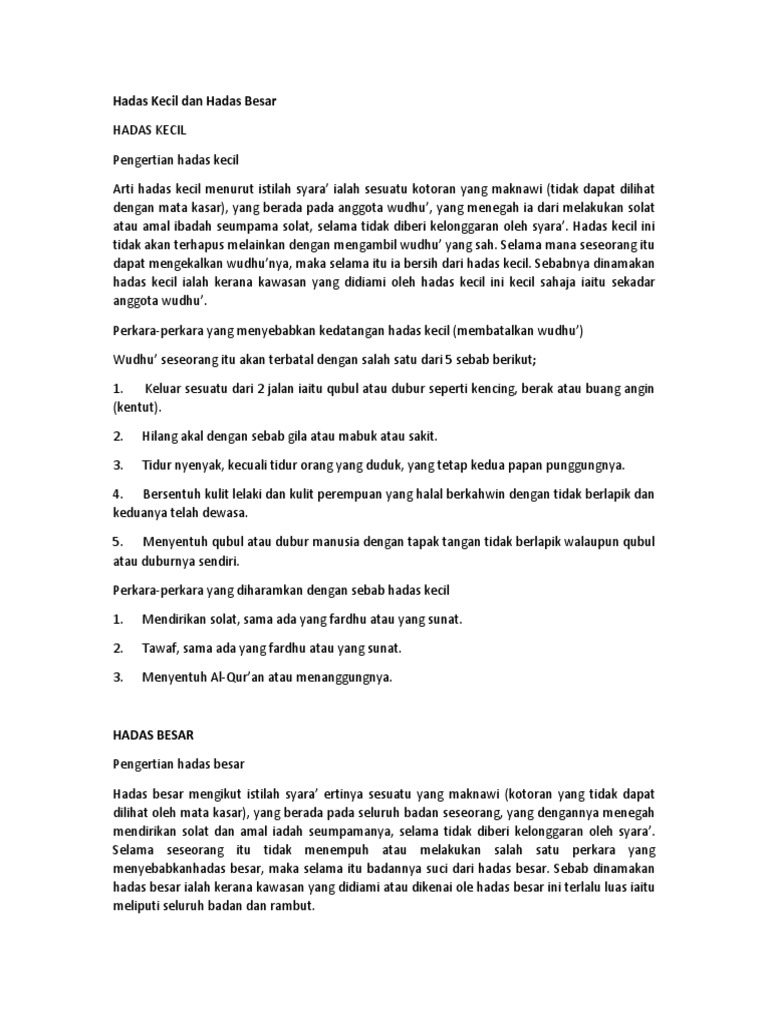 Hadas Kecil Dan Hadas Besarr | PDF