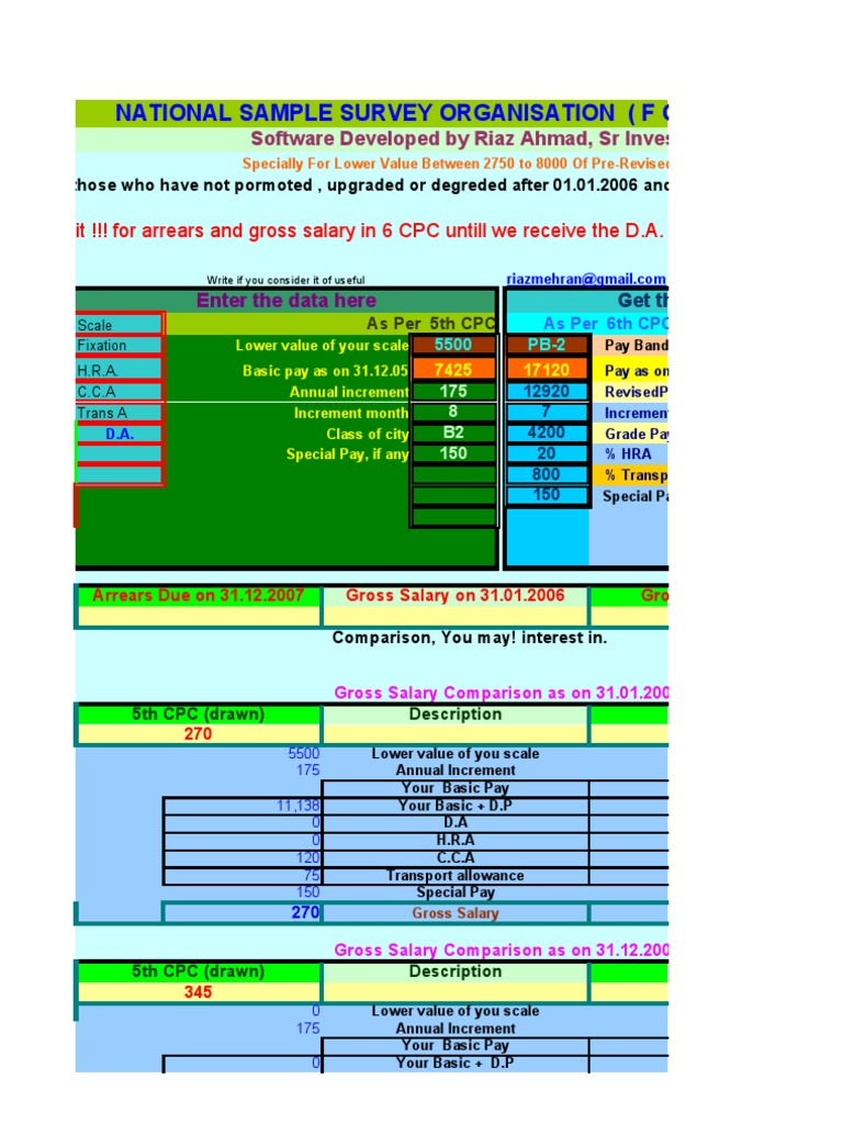 Pay Band Calculator 6CPC | PDF | Business