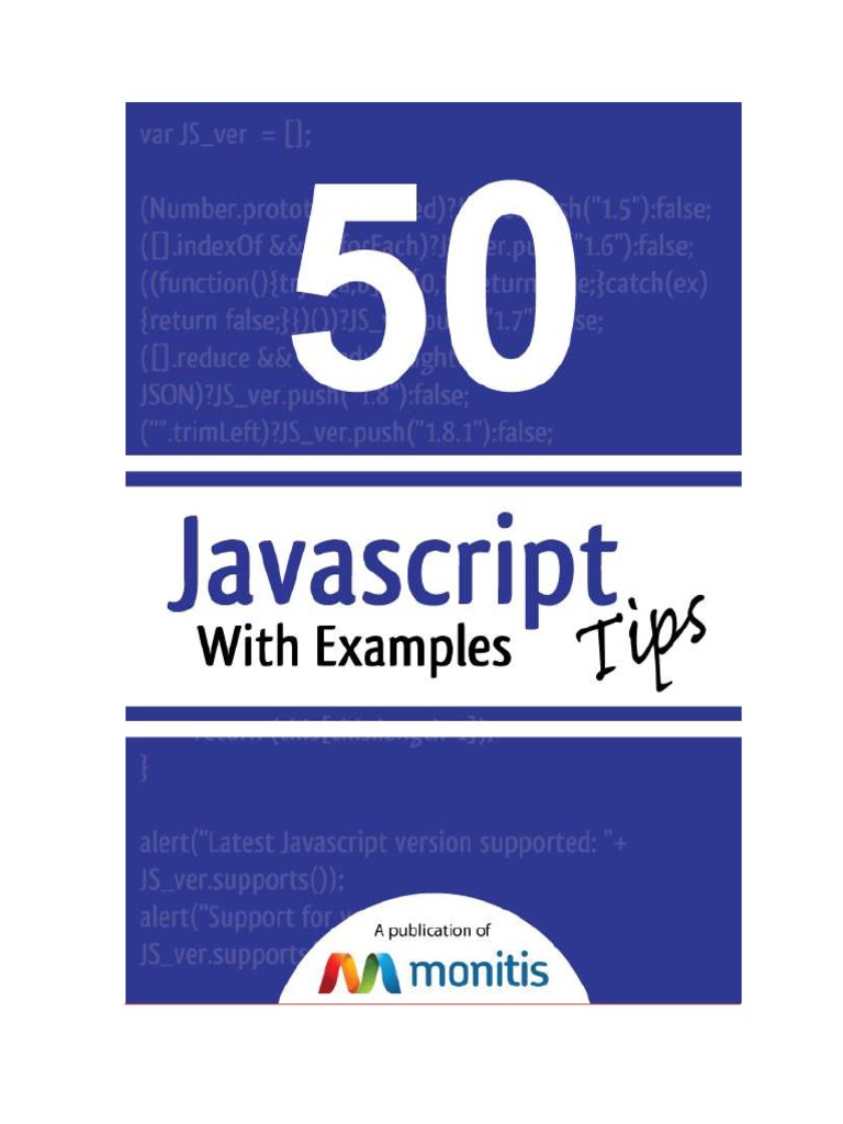 50 JavaScript Tips | PDF | Java Script | Web Page 50 JavaScript Tips | PDF | Java Script | Web Page