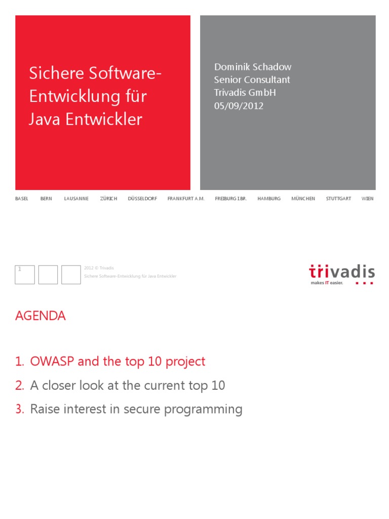 Sichere Software Entwicklung Fuer Java Entwickler Pdf Transport Layer Security Information 