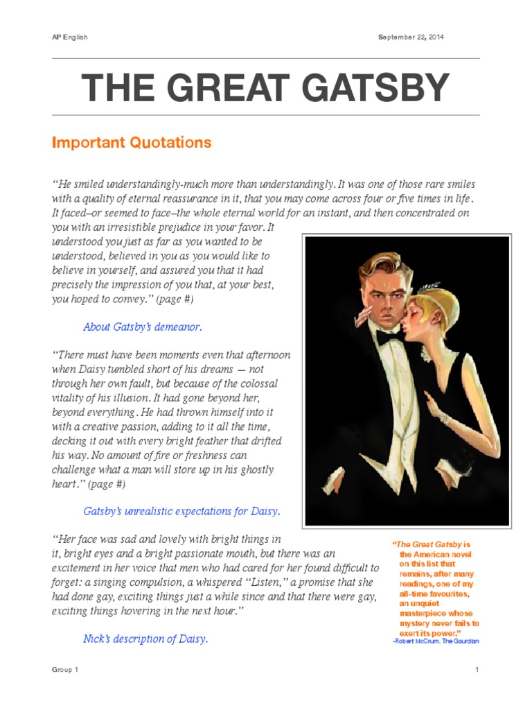 The Great Gatsby | PDF