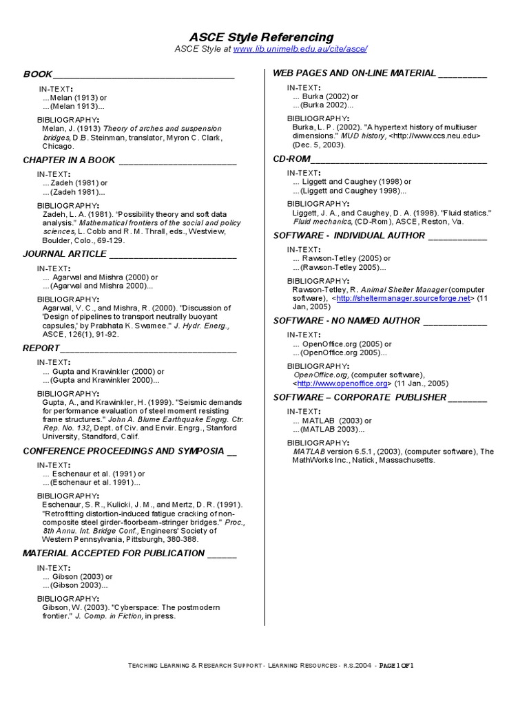 Asce Format | PDF | Social Science