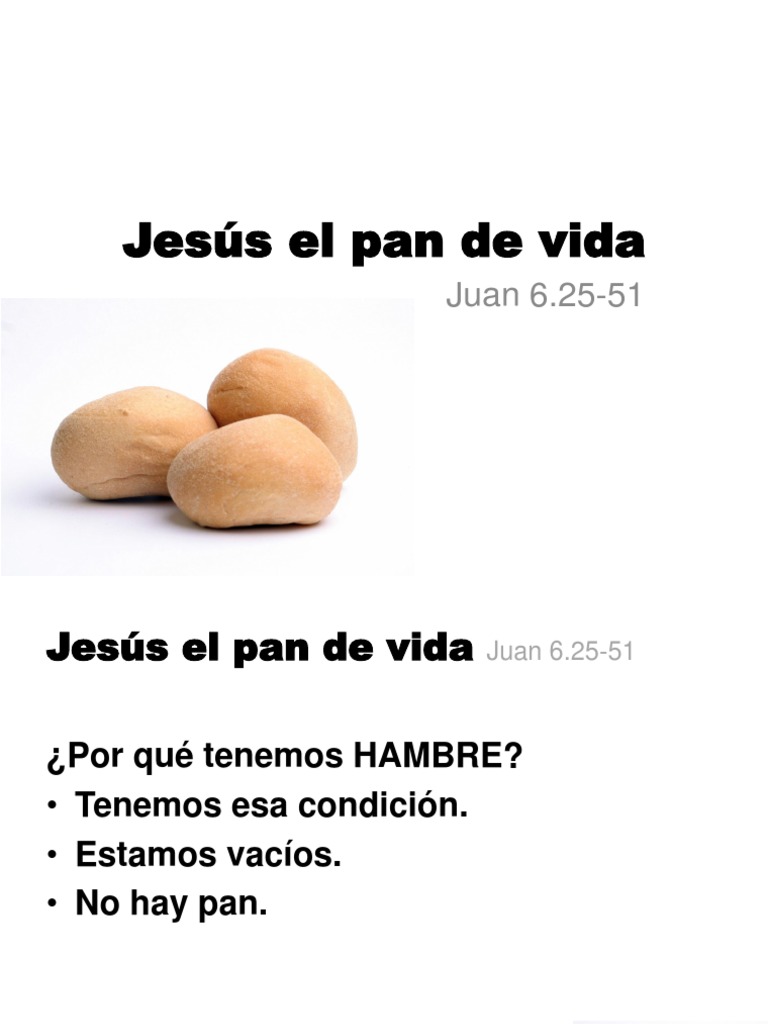 Jesús El Pan de Vida | PDF