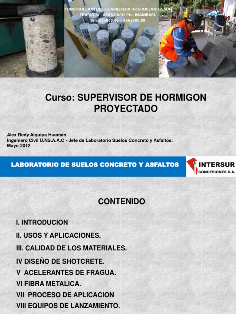 Tecnologia de Concreto Lanzado. | PDF | Hormigón | Cemento