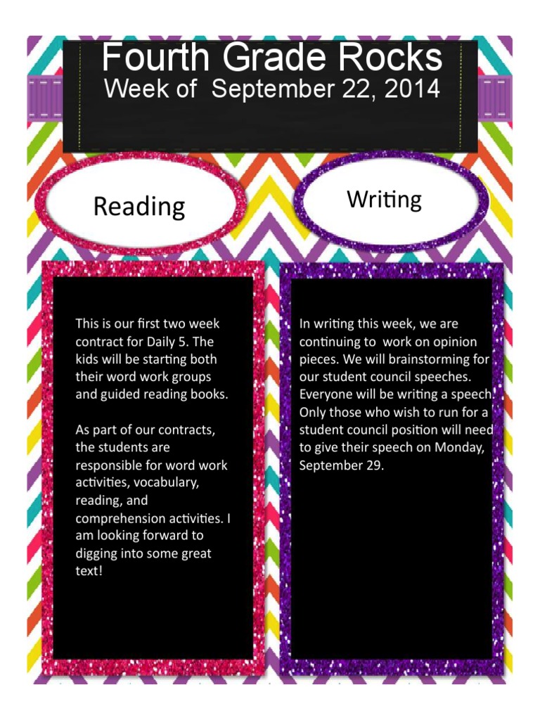 Fourth Grade Rocks: Reading | PDF