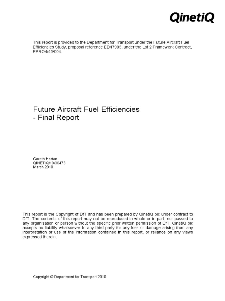 Future Aircraft Fuel Efficiency | PDF | Airbus | Boeing
