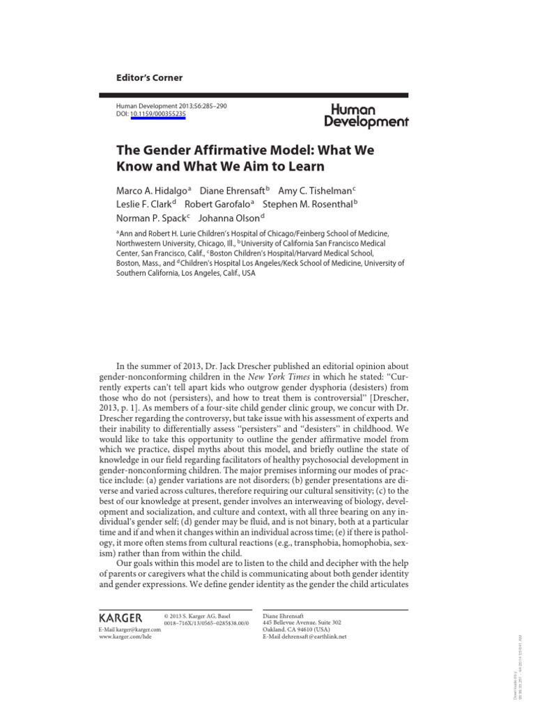 Gender Affirmative Care Model | PDF | Gender Identity | Gender