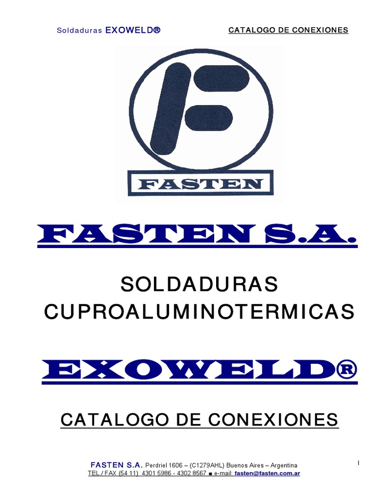 Catálogo de General de Soldaduras EXOWELD | PDF