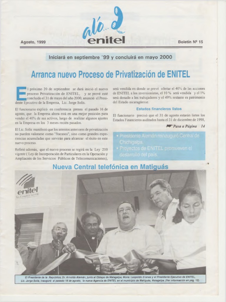 Aló Enitel - 15 | PDF | Centroamérica | Calidad (comercial)