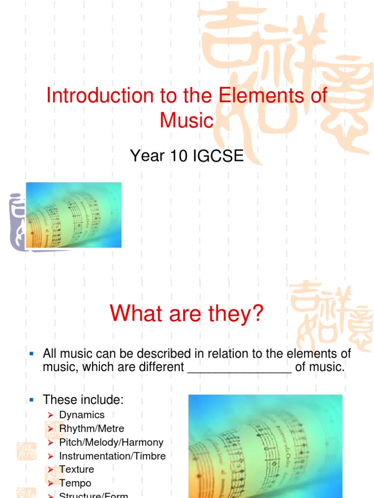 Elements of Music Powerpoint | PDF | Harmony | Chord (Music)