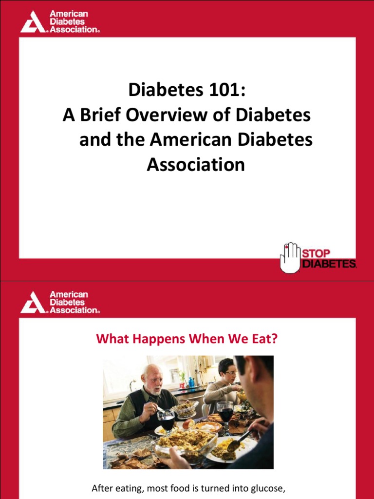 Diabetes 101: A Brief Overview of Diabetes and The American Diabetes ...