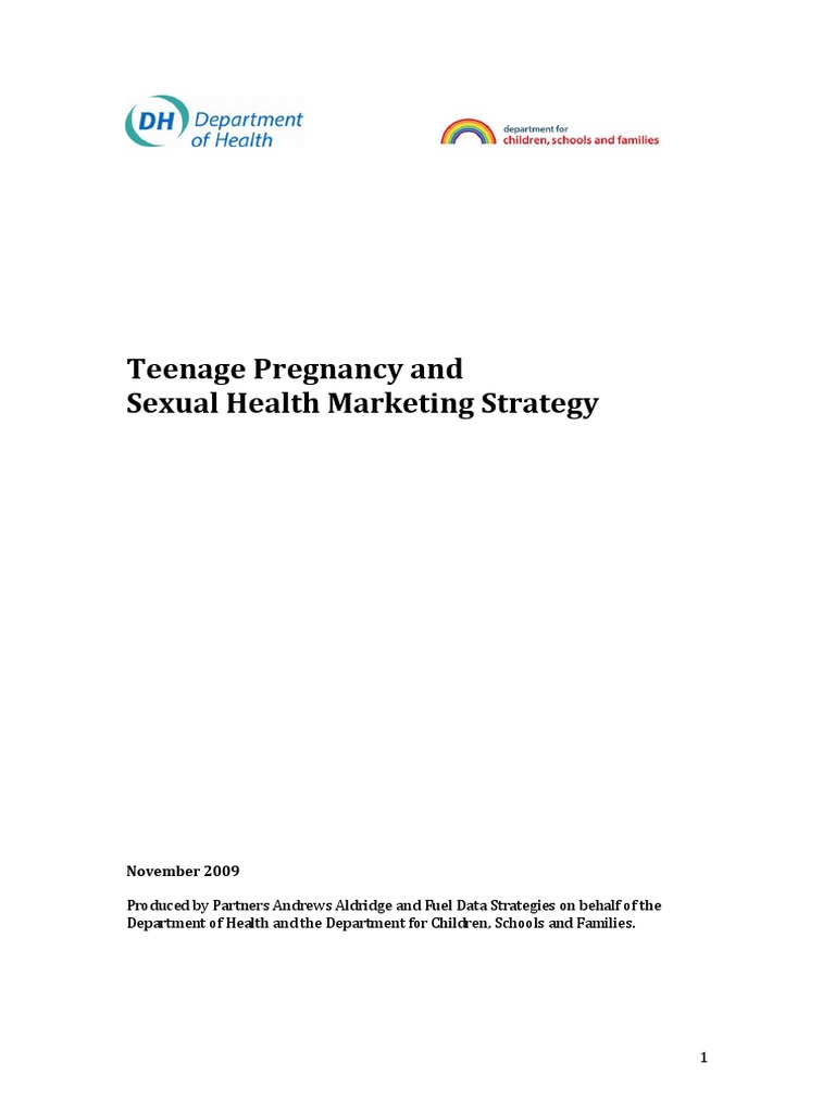 Teenage Pregnancy Marketing Strategy | PDF | Reproductive Health ...