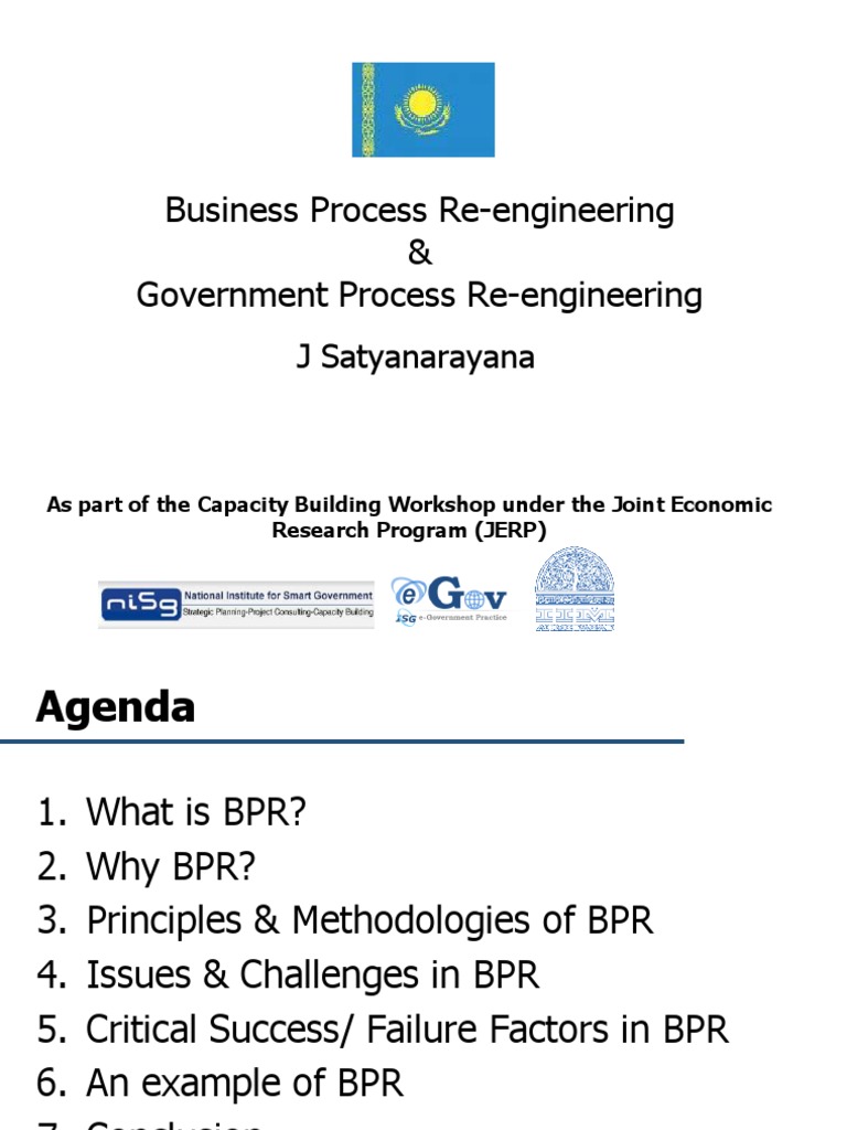 Business Process Re-Engineering & Government Process Re-Engineering ...