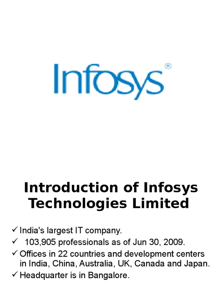 Final PPT Infosys | PDF