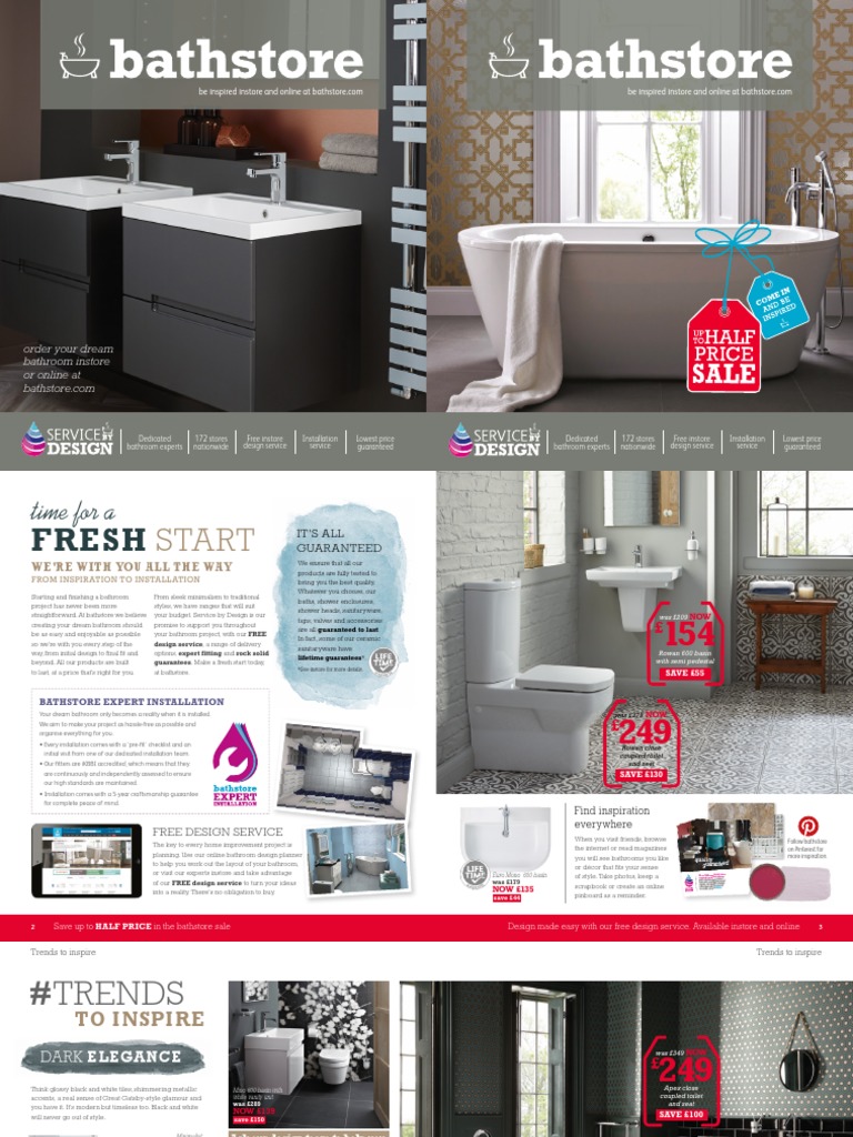 Bathstore September Trends Leaflet | PDF | Bathroom | Shower