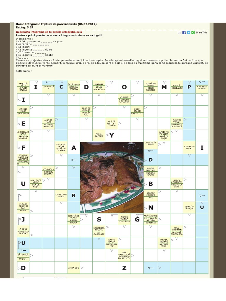 Integrame Culinare | PDF