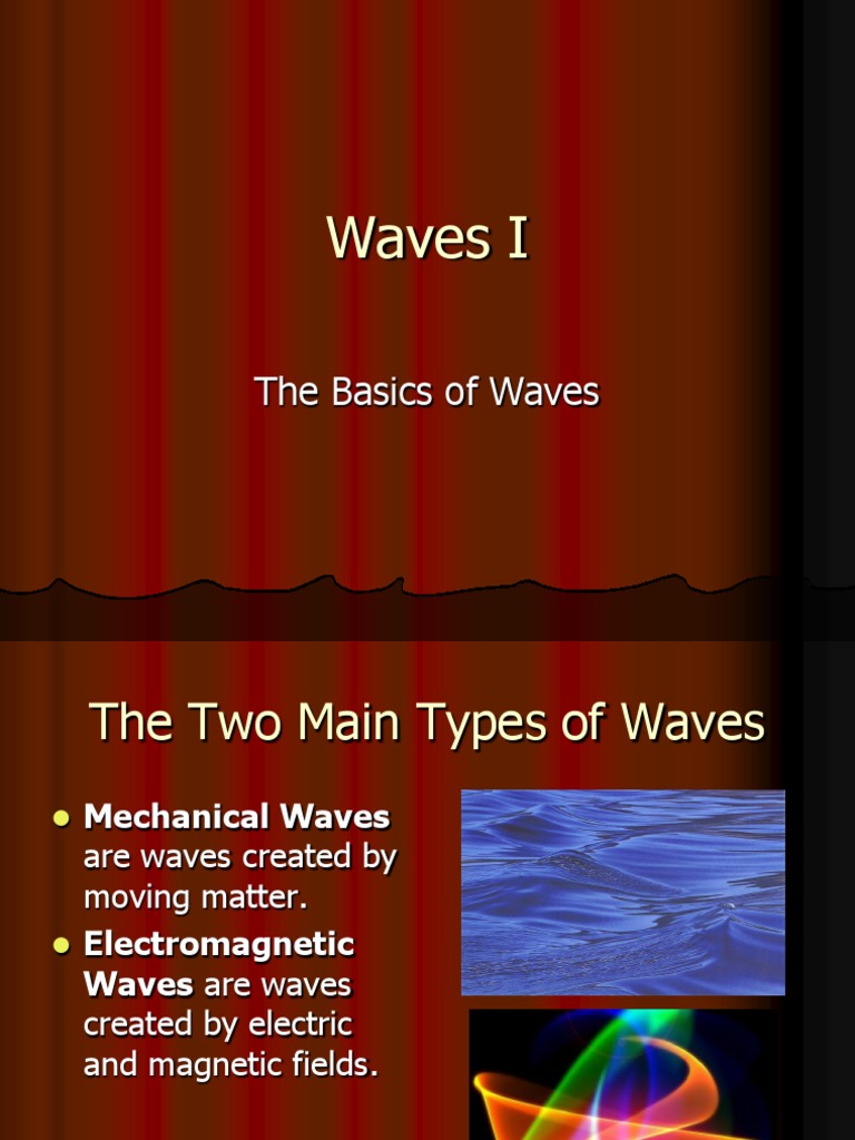 Introduction To Waves (Wave I) | PDF | Waves | Wavelength