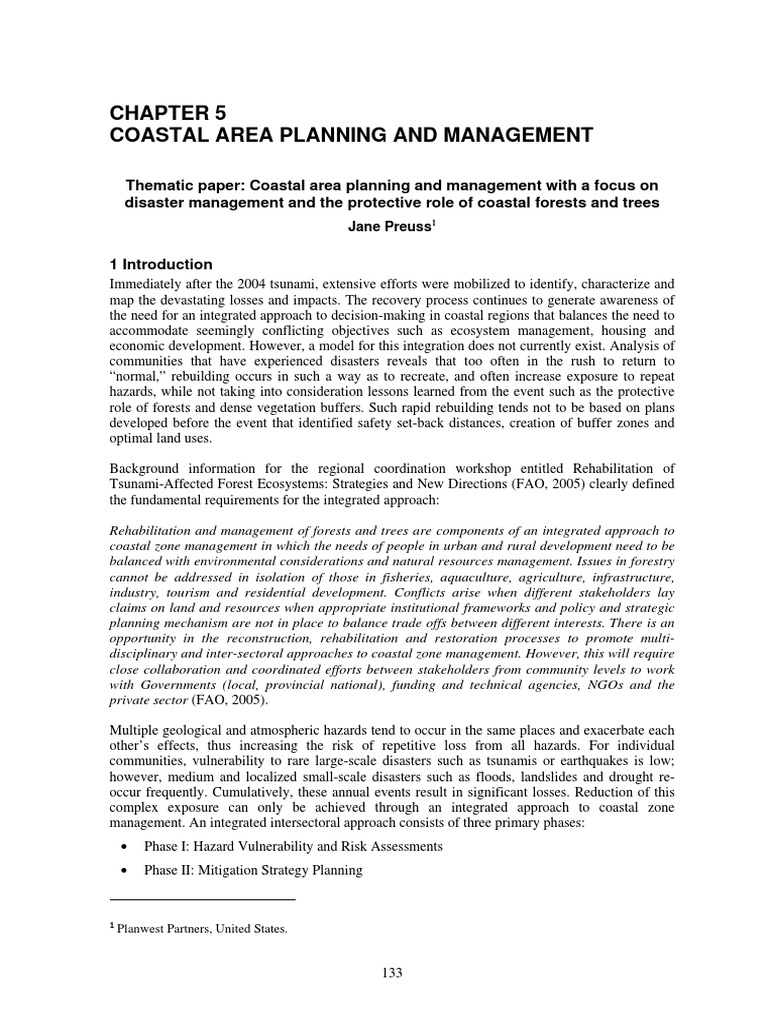 Coastal Area Planning and Management | PDF | Flood | Tsunami