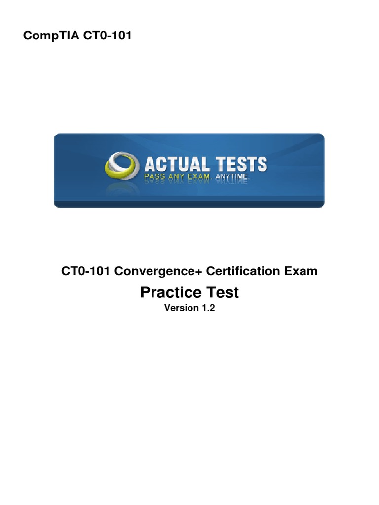 CompTIA CT0-101 | PDF | Osi Model | Session Initiation Protocol
