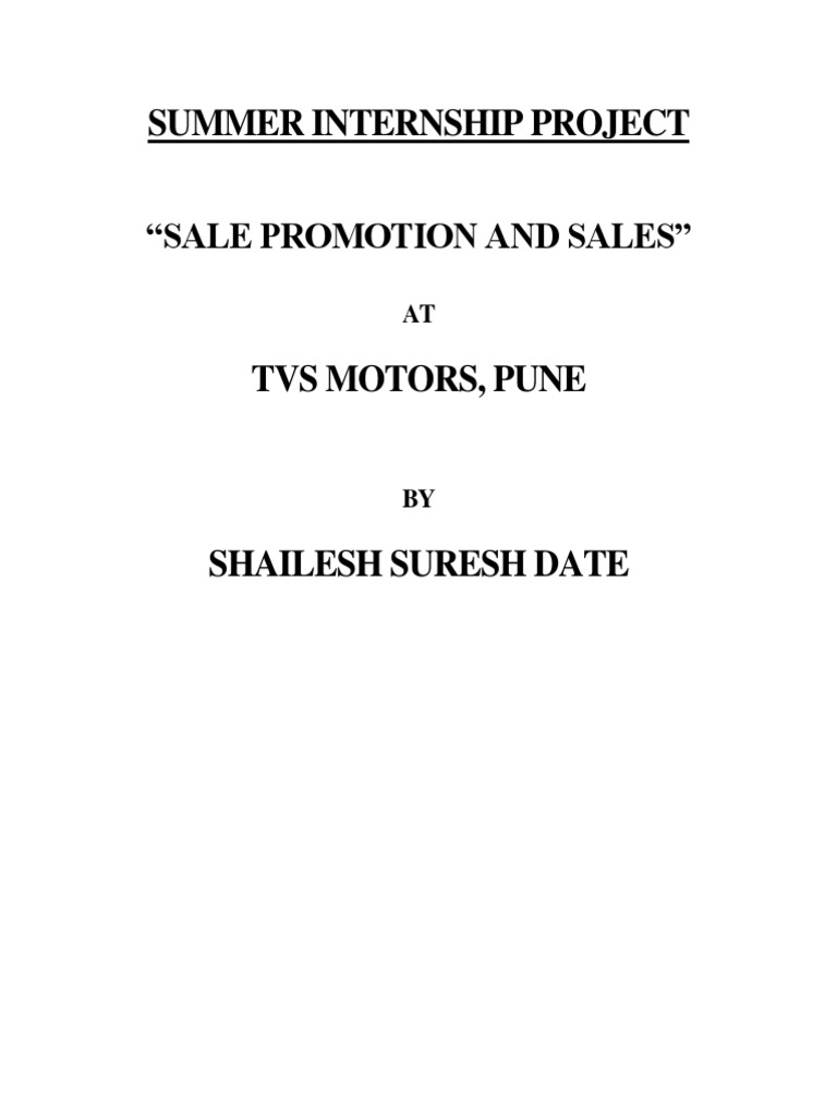 Tvs Project Report | PDF | Transmission (Mechanics) | Motorcycle