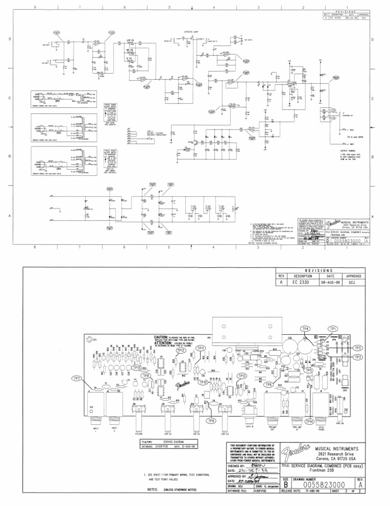 Frontman 25B Schematic 5CE | PDF