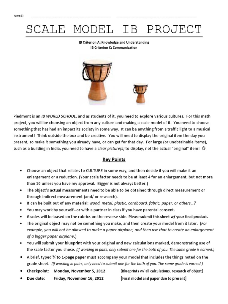 Scale Model Ib Project 2012 | PDF | Cognition | Cognitive Science