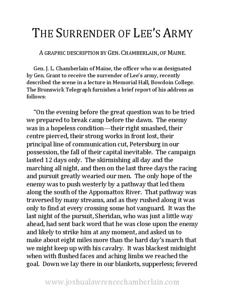 Surrender of Lee's Army | PDF | Violence | Unrest