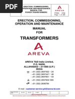 AREVA Distribution Transformer Manual | PDF | Transformer | Relay