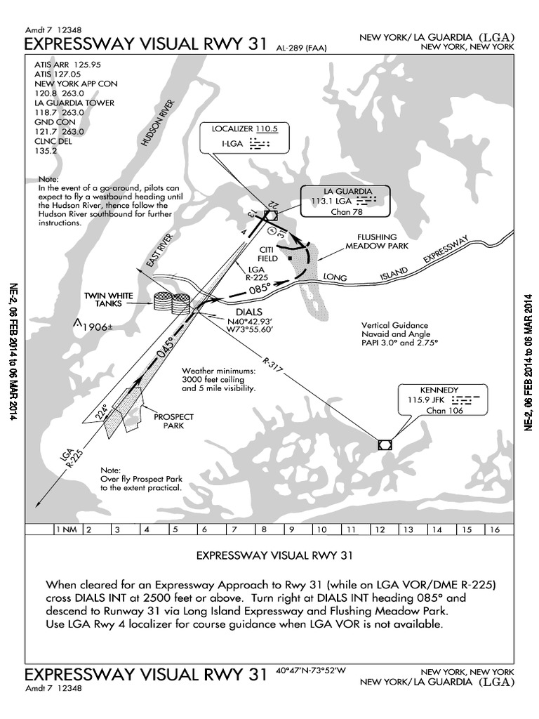 LaGuardia Flight Path Map | PDF | La Guardia Airport | Aviation Safety