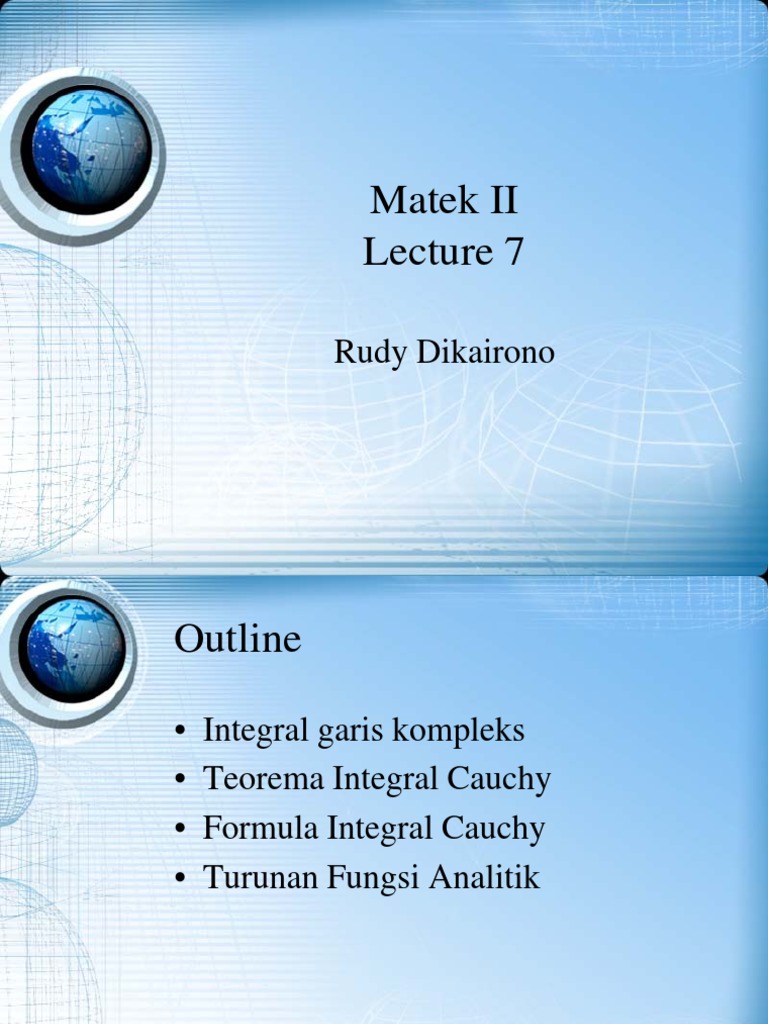 Integral Garis Kompleks dan Teorema Cauchy | PDF
