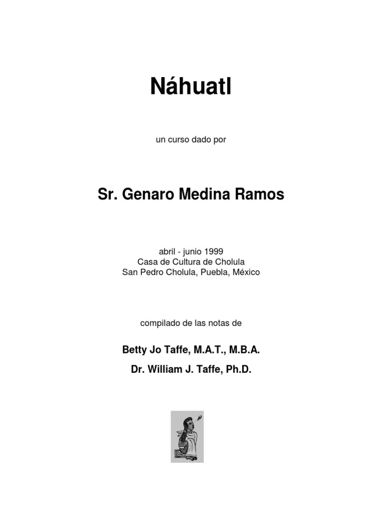 Curso de Nahuatl | PDF | Adjetivo | Náhuatl