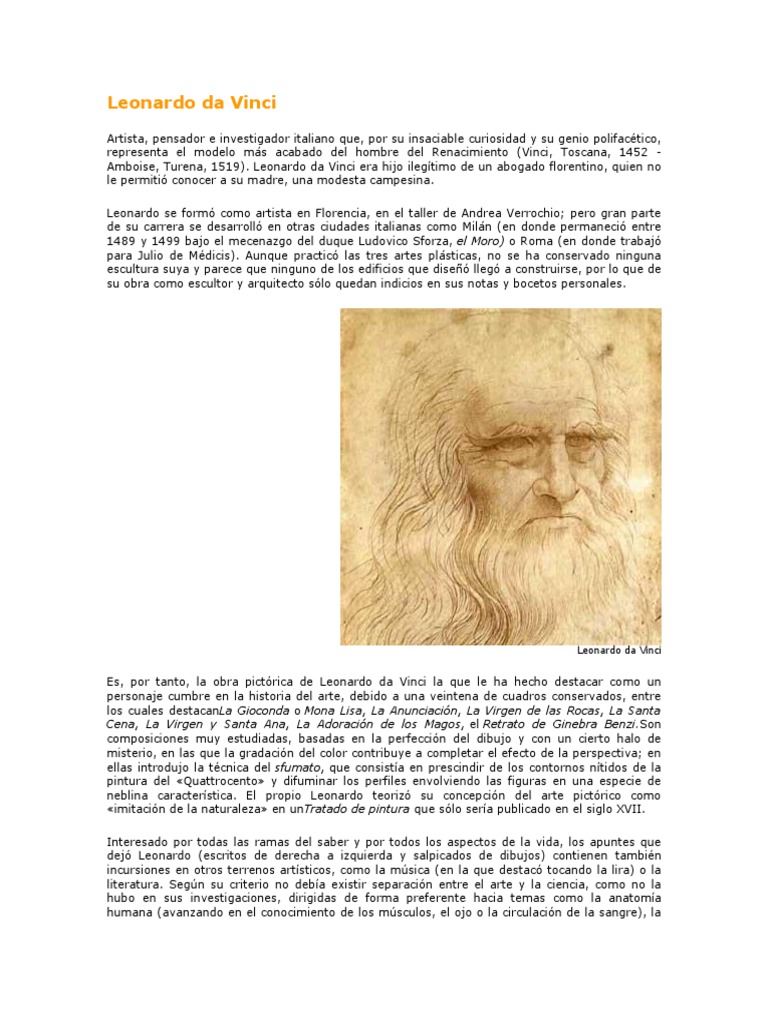 Leonardo Da Vinci | PDF | Nicolás Copérnico | Galileo Galilei