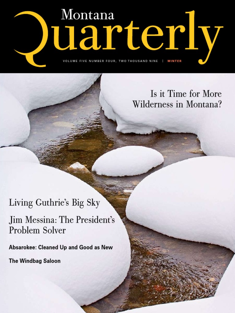 Jim Messina Montana Quarterly Profile | PDF | Democratic Party (United ...