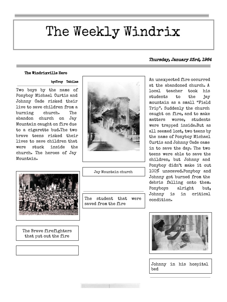 Windrixville Church Fire Heroes | PDF