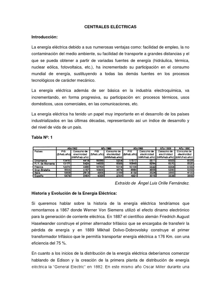 Centrales Hidroeléctricas | PDF