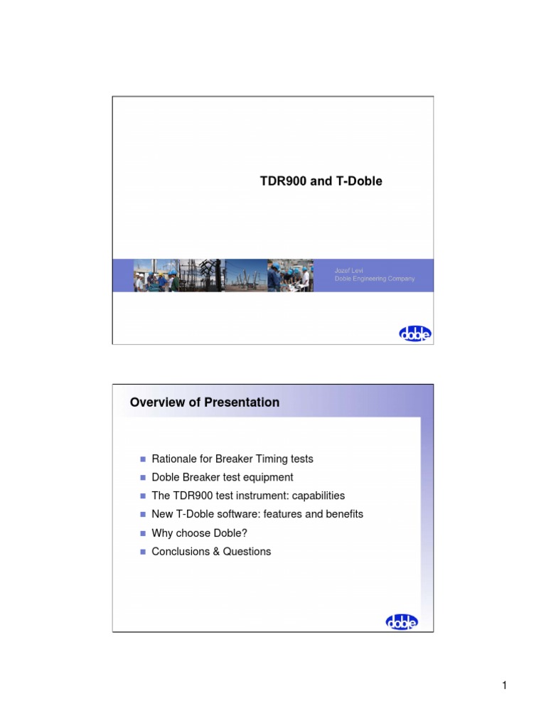 Section10 1-TDR900 T-Doble PDF | PDF | Microsoft Excel | Reliability ...