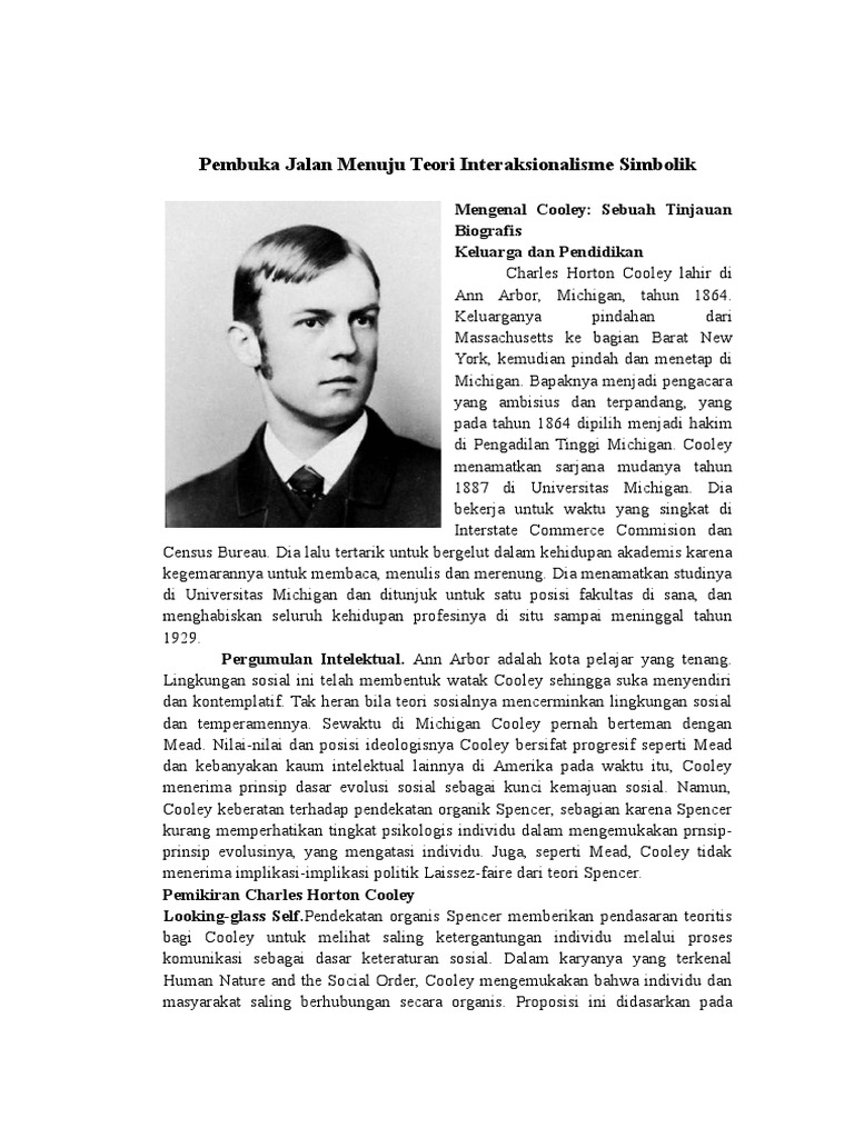 Charles Horton Cooley | PDF
