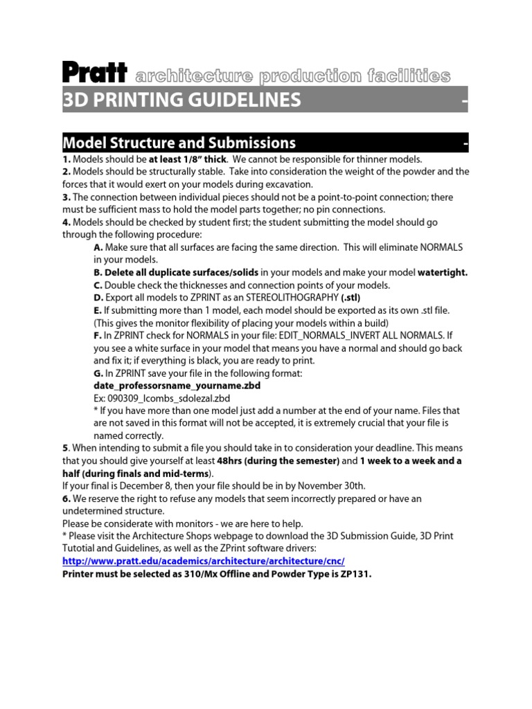 3D Printing Guidelines 80810 | PDF | 3 D Printing | Computing And ...