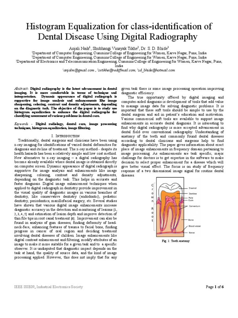 Histogram Equalization For Class-Identification of Dental Disease Using ...